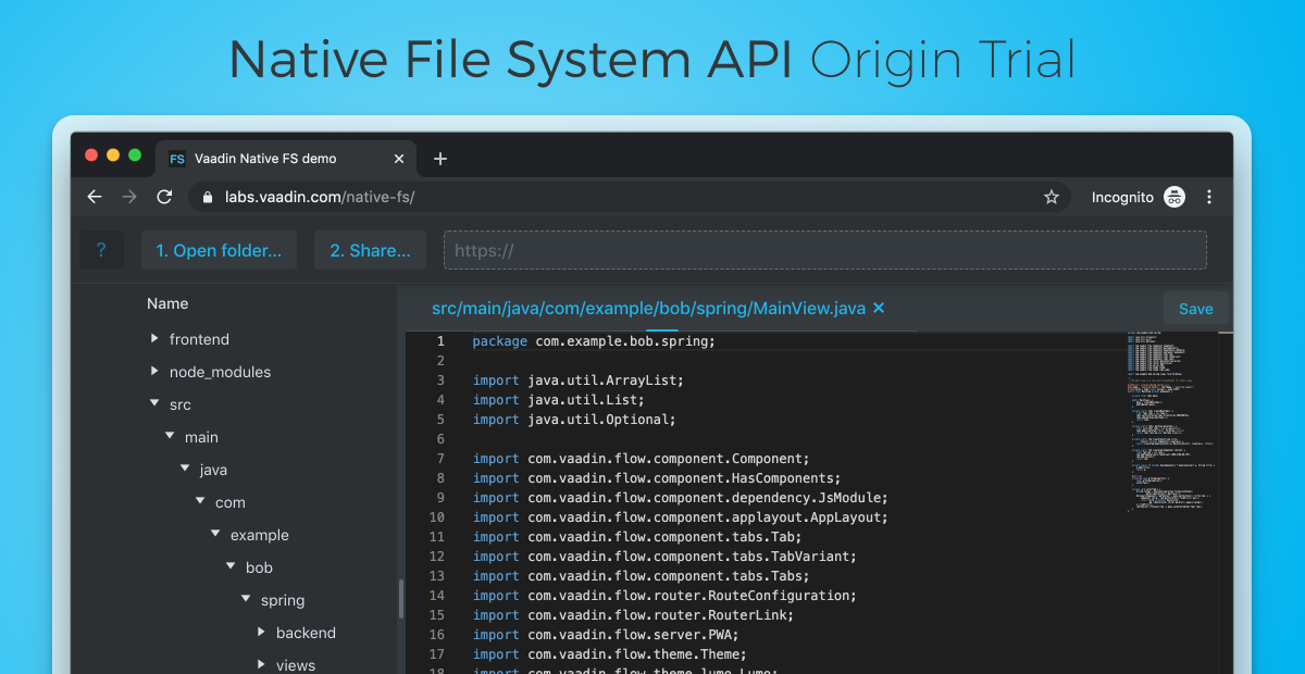Real-time collaboration w/ zero installs using the Native File System API
